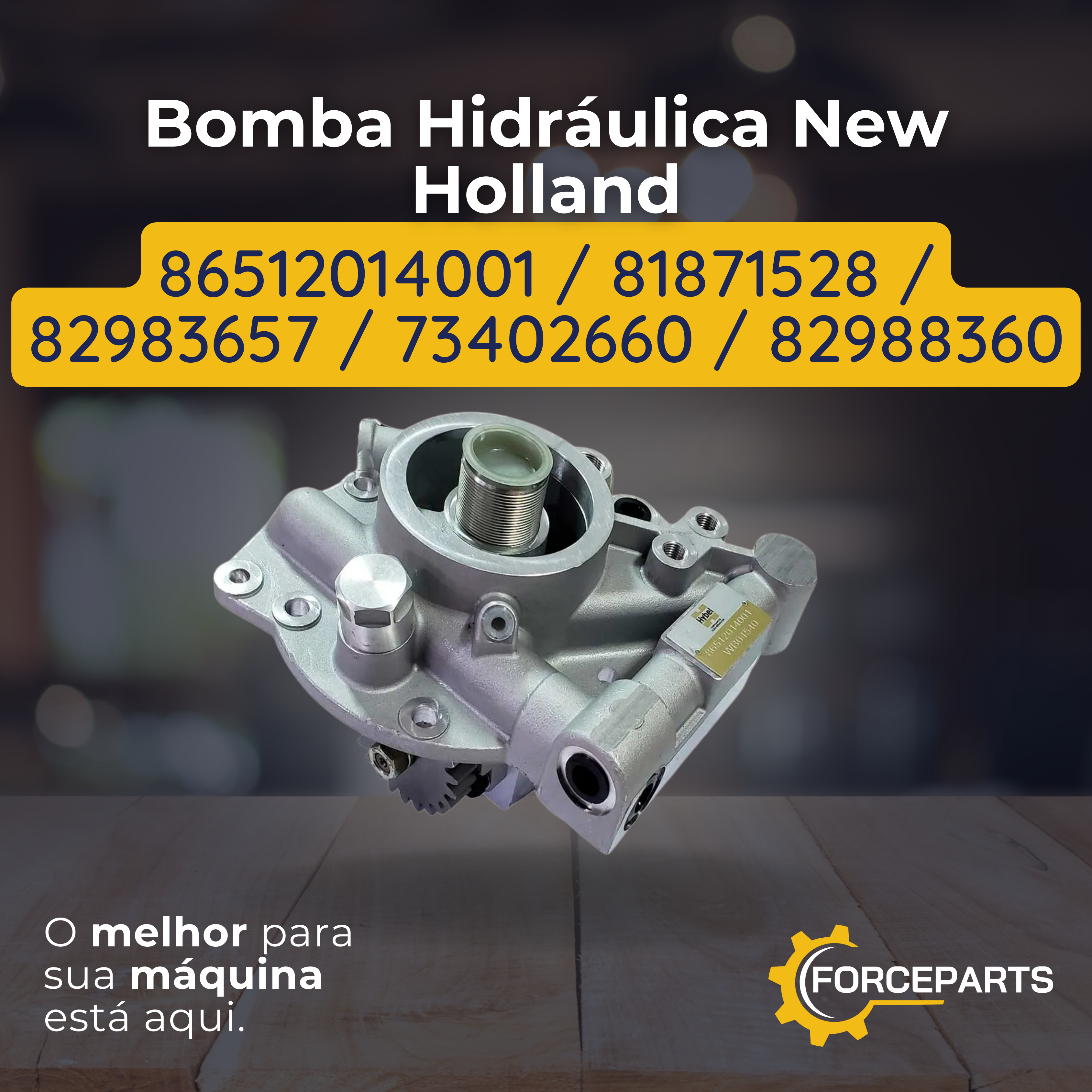 Bomba Hidráulica New Holland 86512014001 81871528 82983657 73402660 82