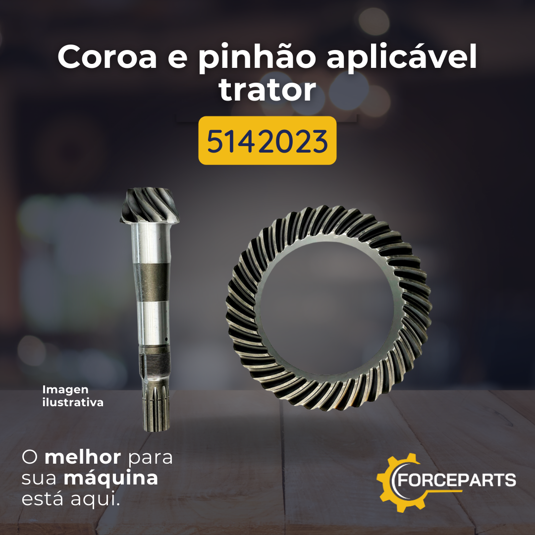 5142023 Coroa e pinhão aplicável trator